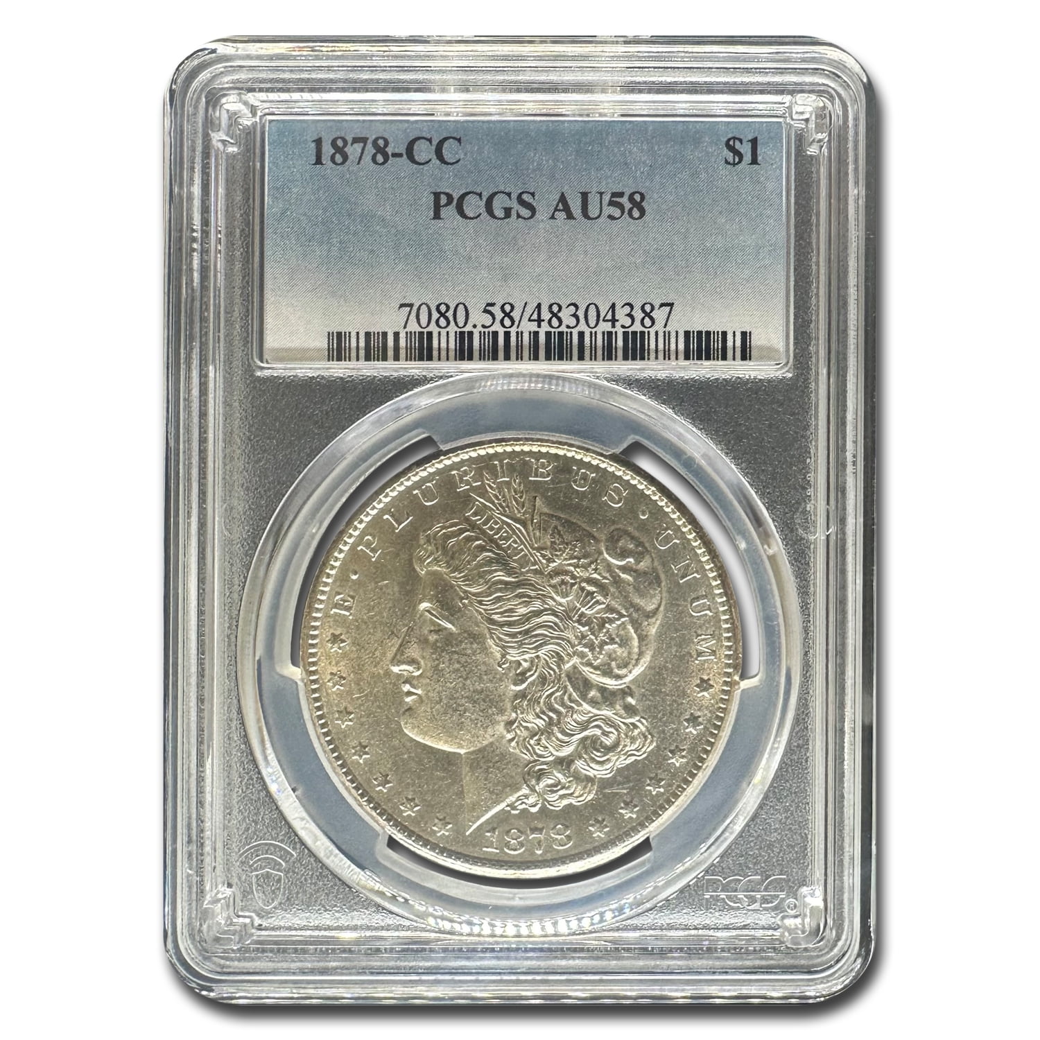 1878-CC Morgan Dollar AU-58 PCGS - Walmart.com