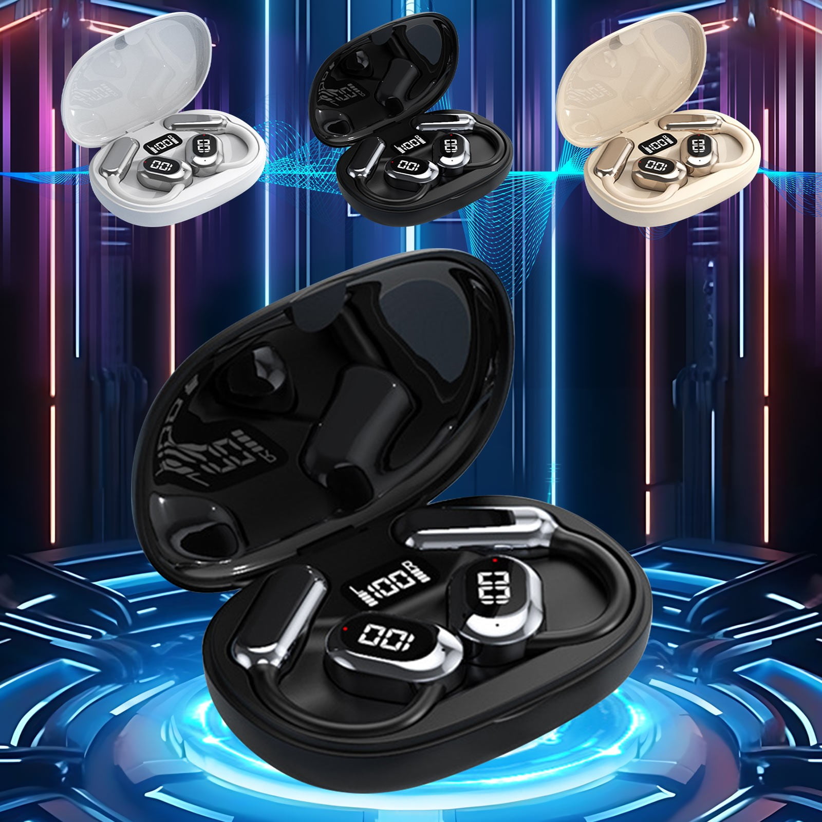 188 True Wireless Bluetooth Earbuds V5.4 with 48H Battery Life, HD ...