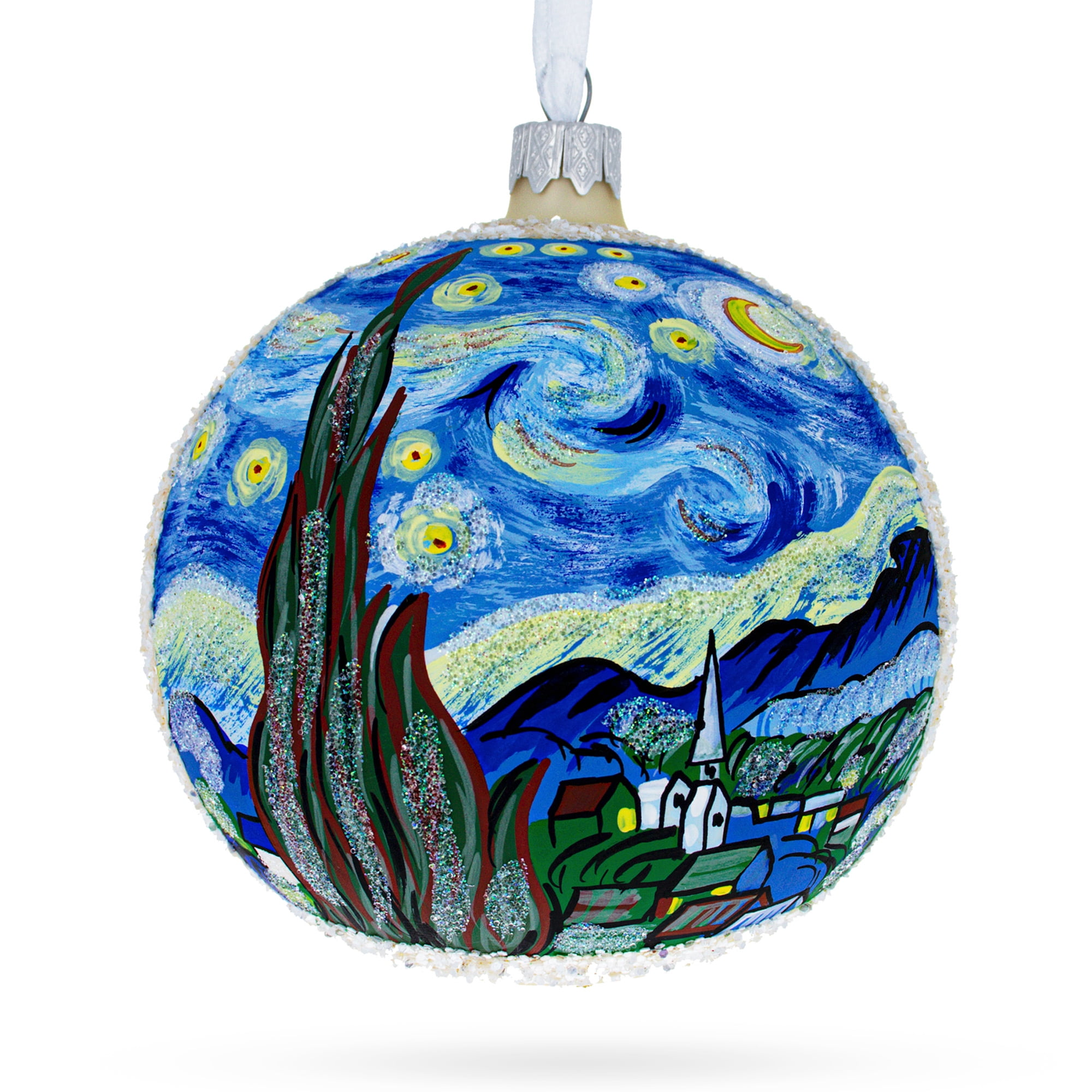 1880 'The Starry Night' by Vincent van Gogh Glass Ball Christmas ...