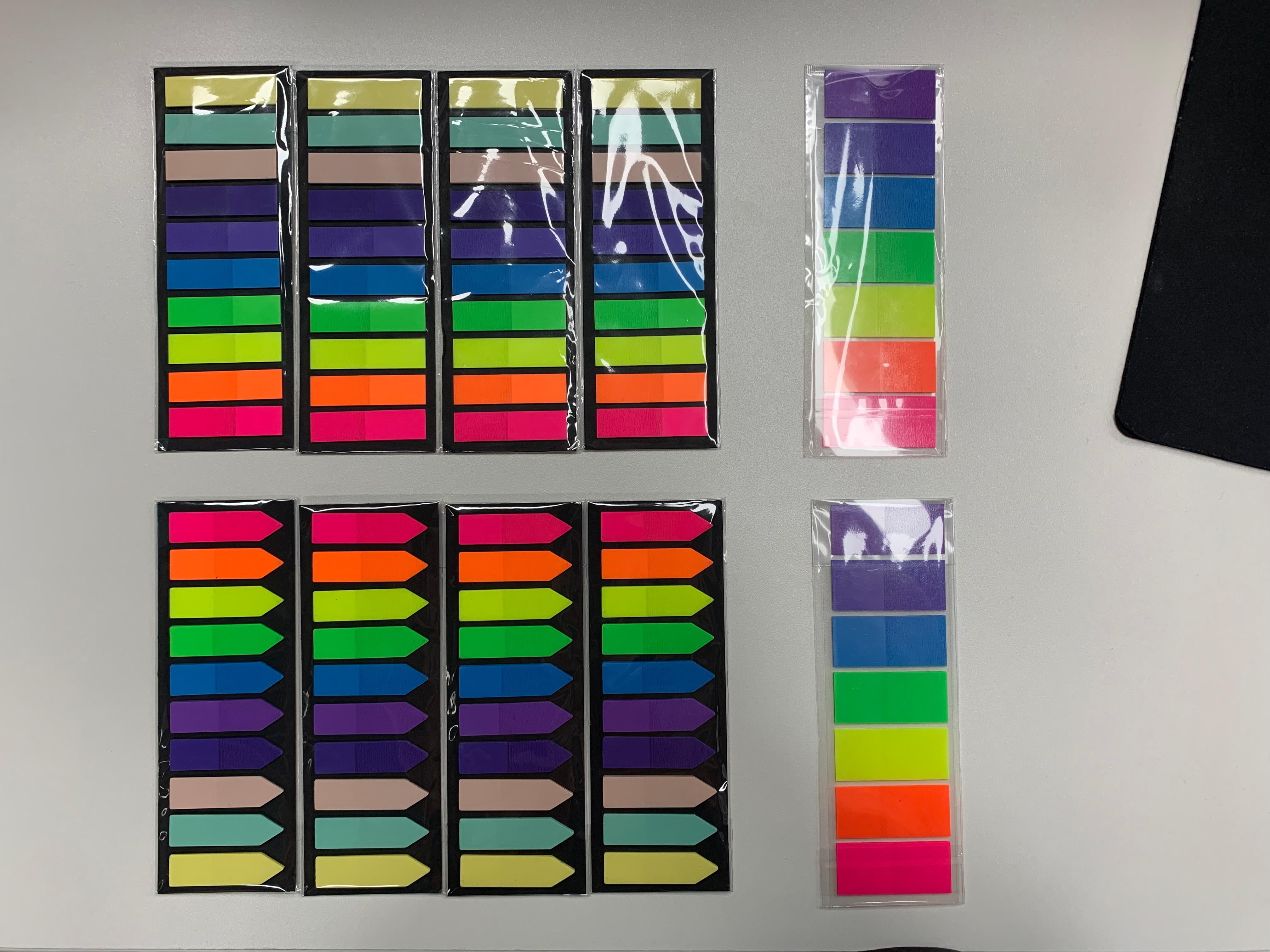 1880Pcs Page Markers Fluorescence Color portable Sticky Tabs for School ...