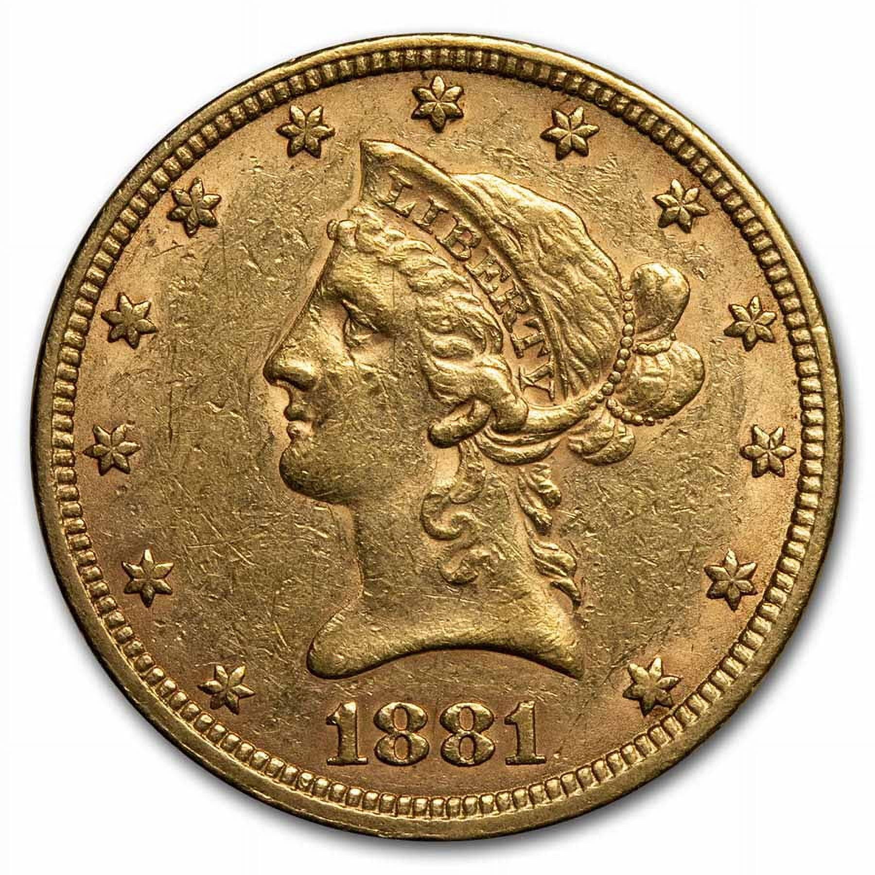 1881 $10 Liberty Gold Eagle AU - Walmart.com