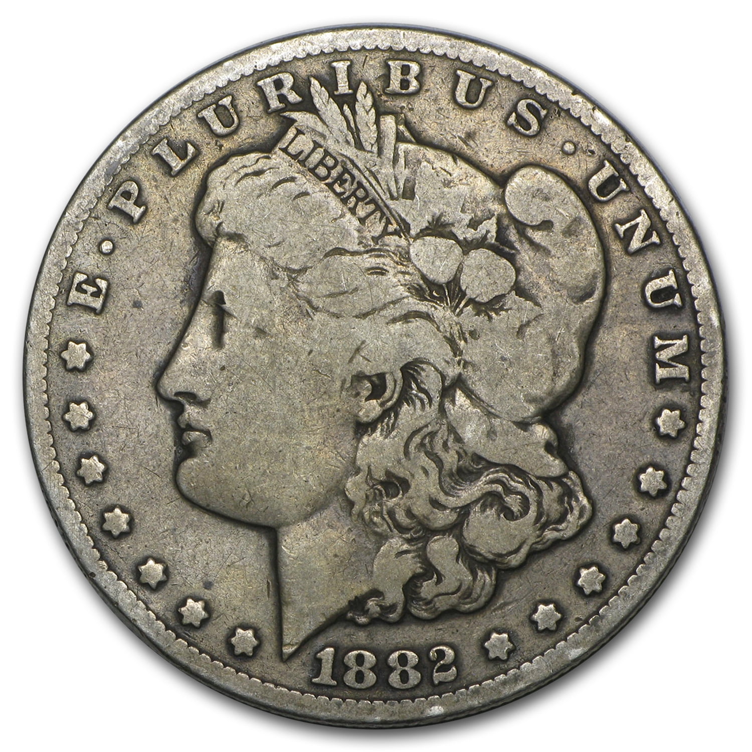 U.S. Mint 1882-CC Morgan Dollar, VG Condition, .7734 oz Silver, Carson ...