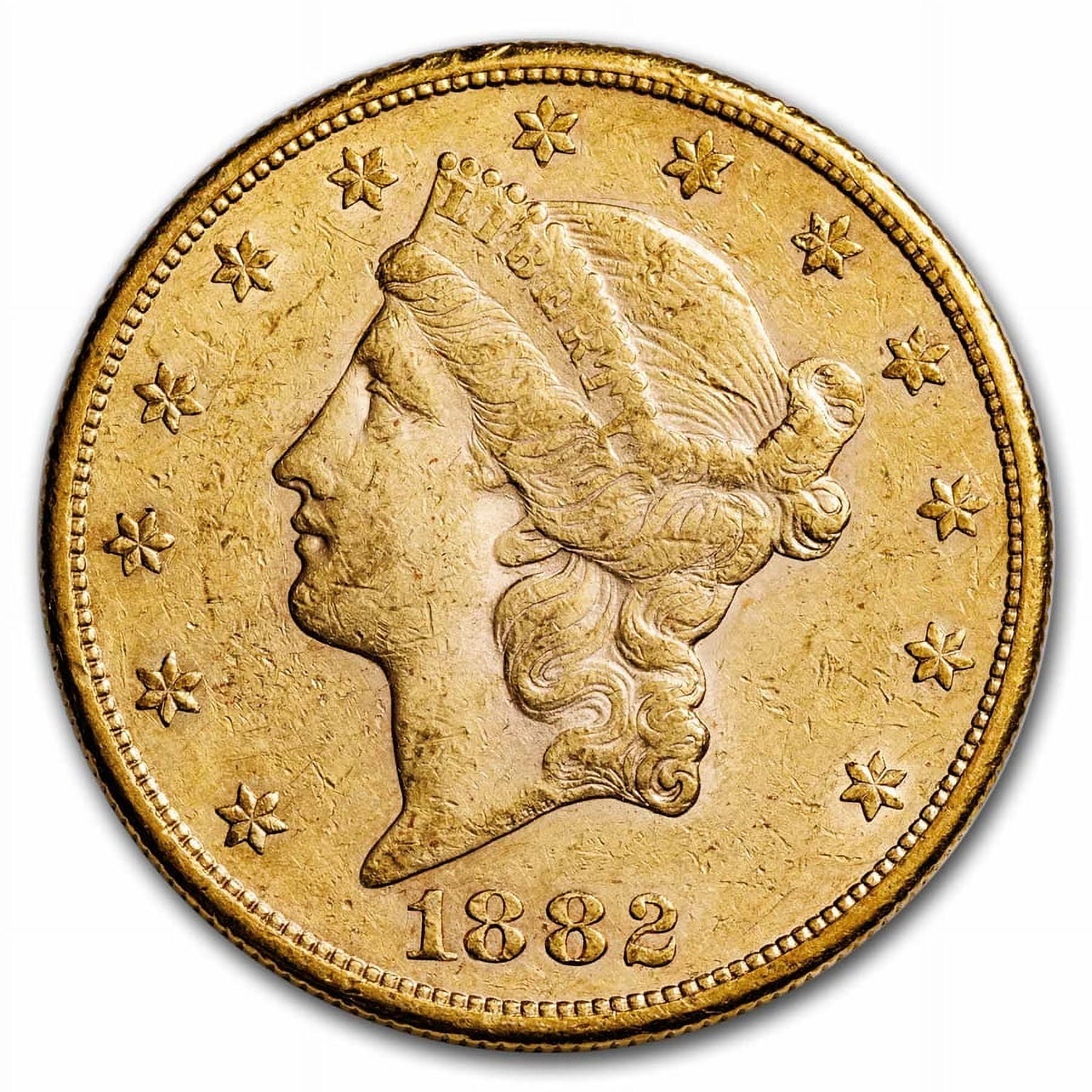 1882-S $20 Liberty Gold Double Eagle XF - Walmart.com