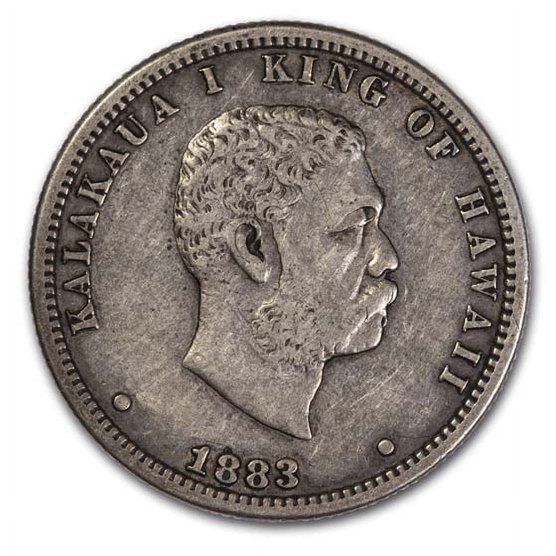 1883 Hawaii Quarter Kalakaua I XF - Walmart.com
