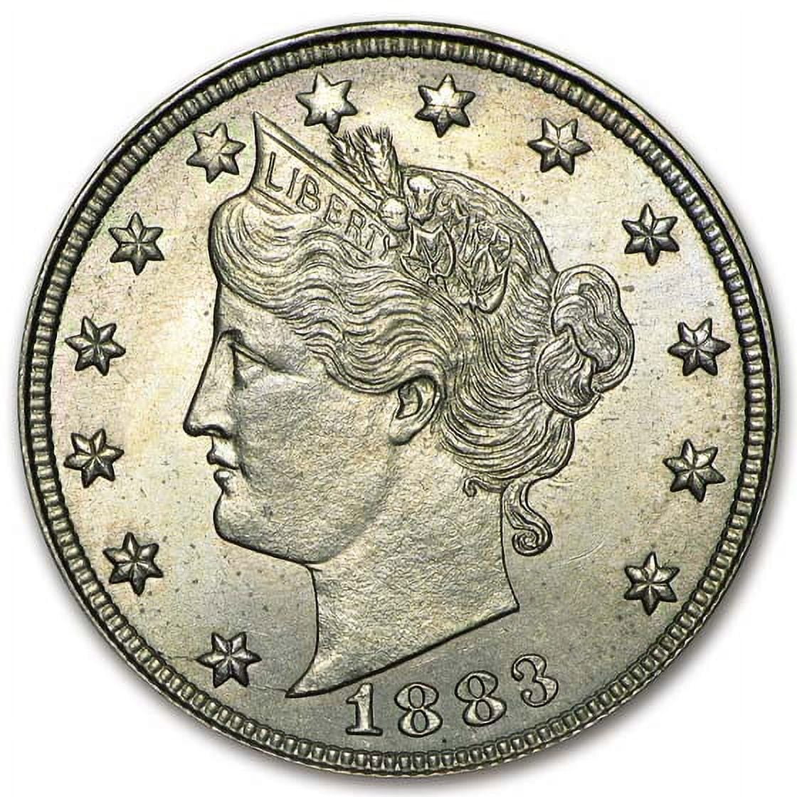 1883 Liberty Head V Nickel No Cents BU - Walmart.com