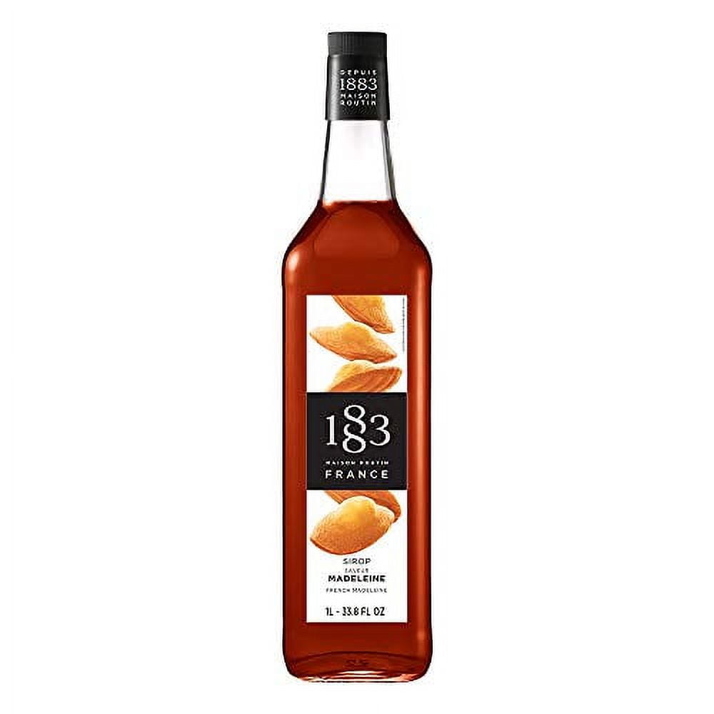 1883 French Madeline Syrup, Made in France, Glass Bottle, 1 Liter, 33.8 ...