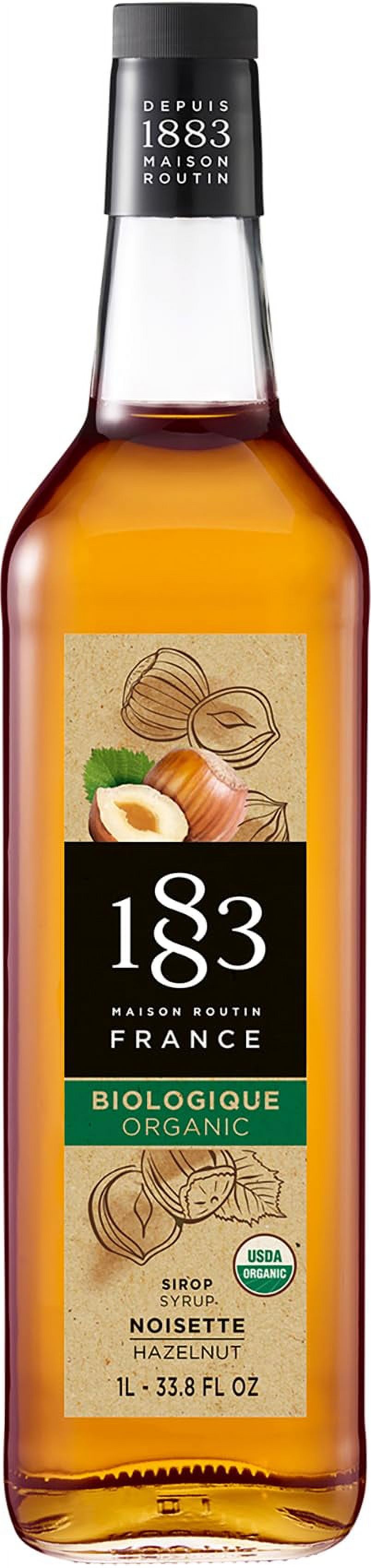 1883 Organic Hazelnut Syrup - Flavored Syrup for Coffee, Cocktails, and ...