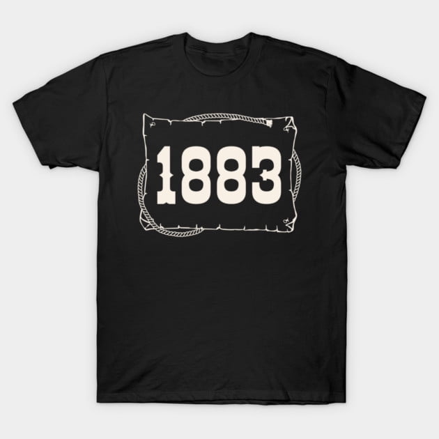 1883 Rope Western Cowboy Frontier Overland Homestead Vibe Lasso Graphic ...