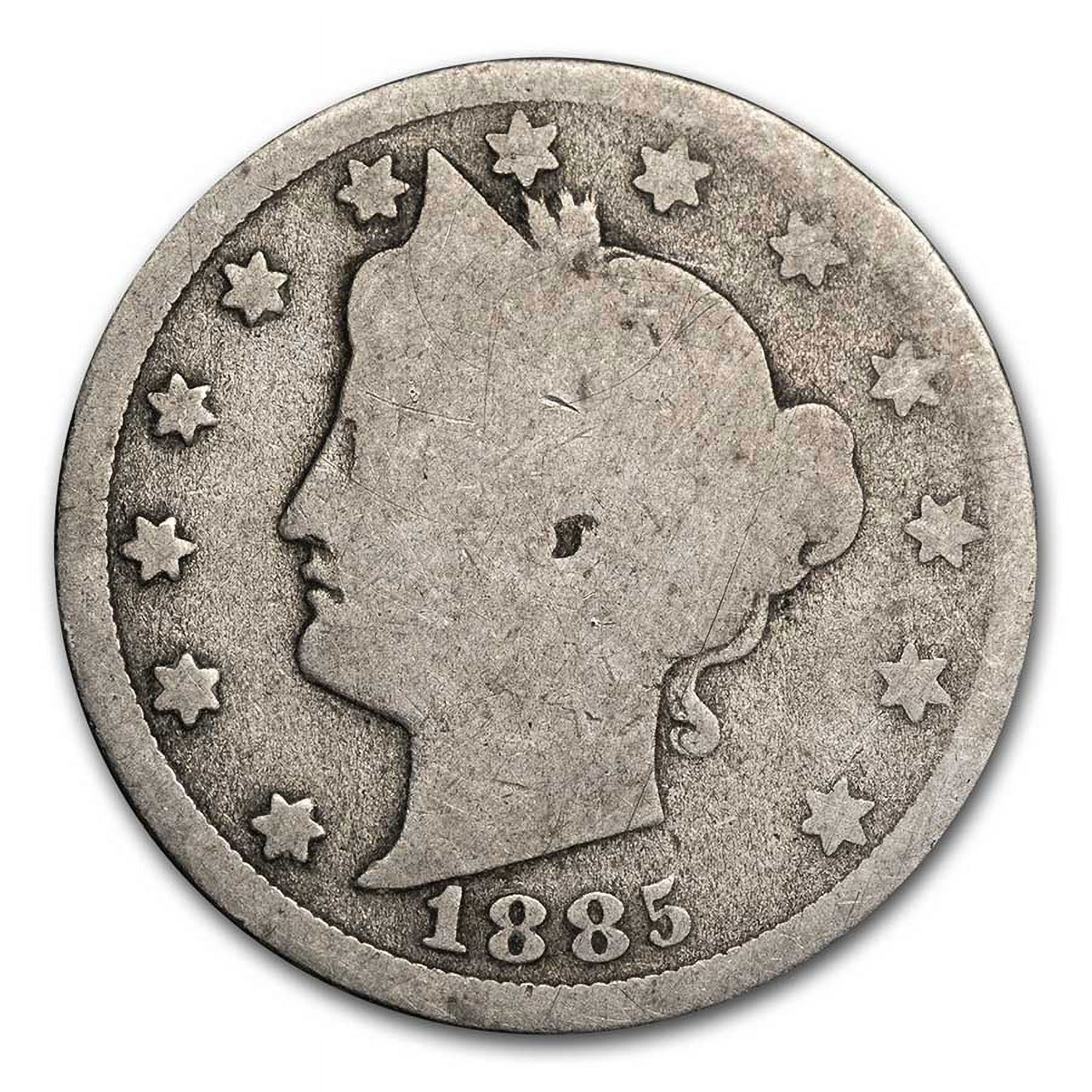 1885 Liberty Head V Nickel AG - Walmart.com