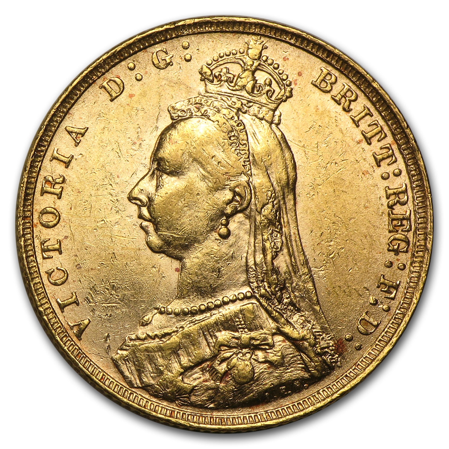 1887-1892 Great Britain Gold Sovereign Victoria Jubilee BU - Walmart.com