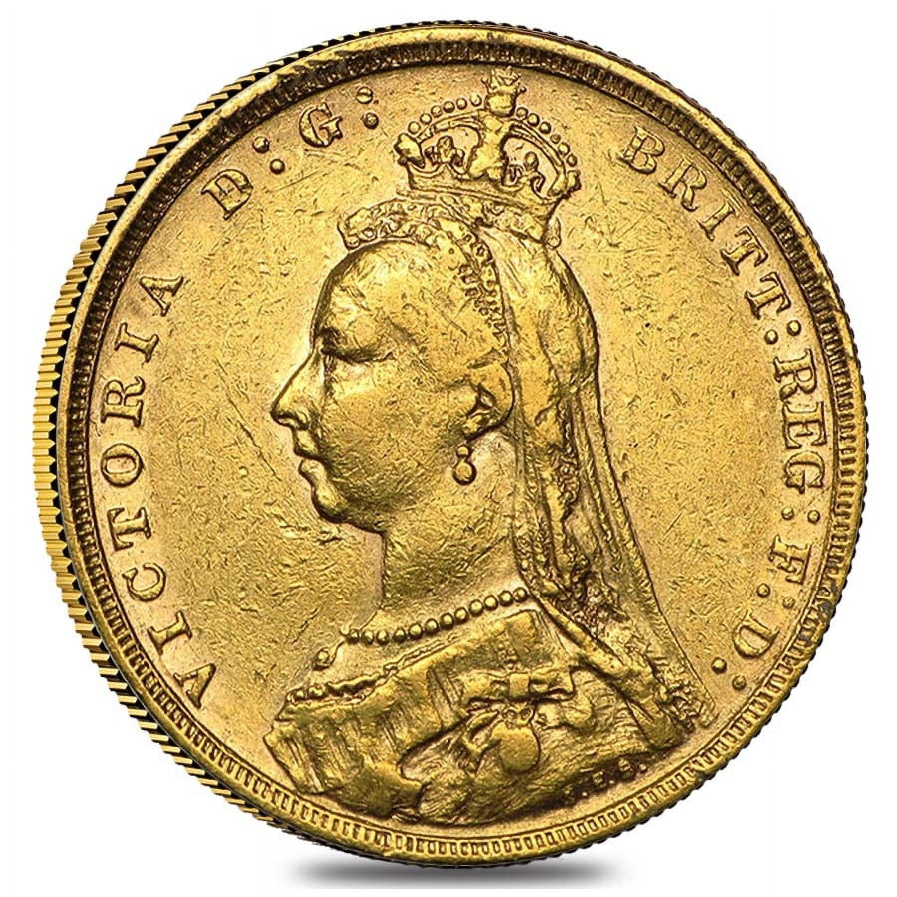 1887-1893-S Australian Gold Sovereign Victoria Jubilee Head Avg ...