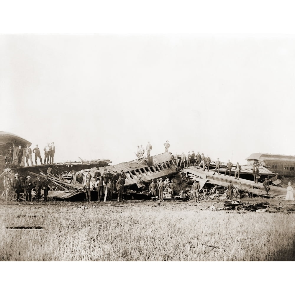 1887 Great Chatsworth Train Wreck Destroyed A Large Passenger Train Of ...