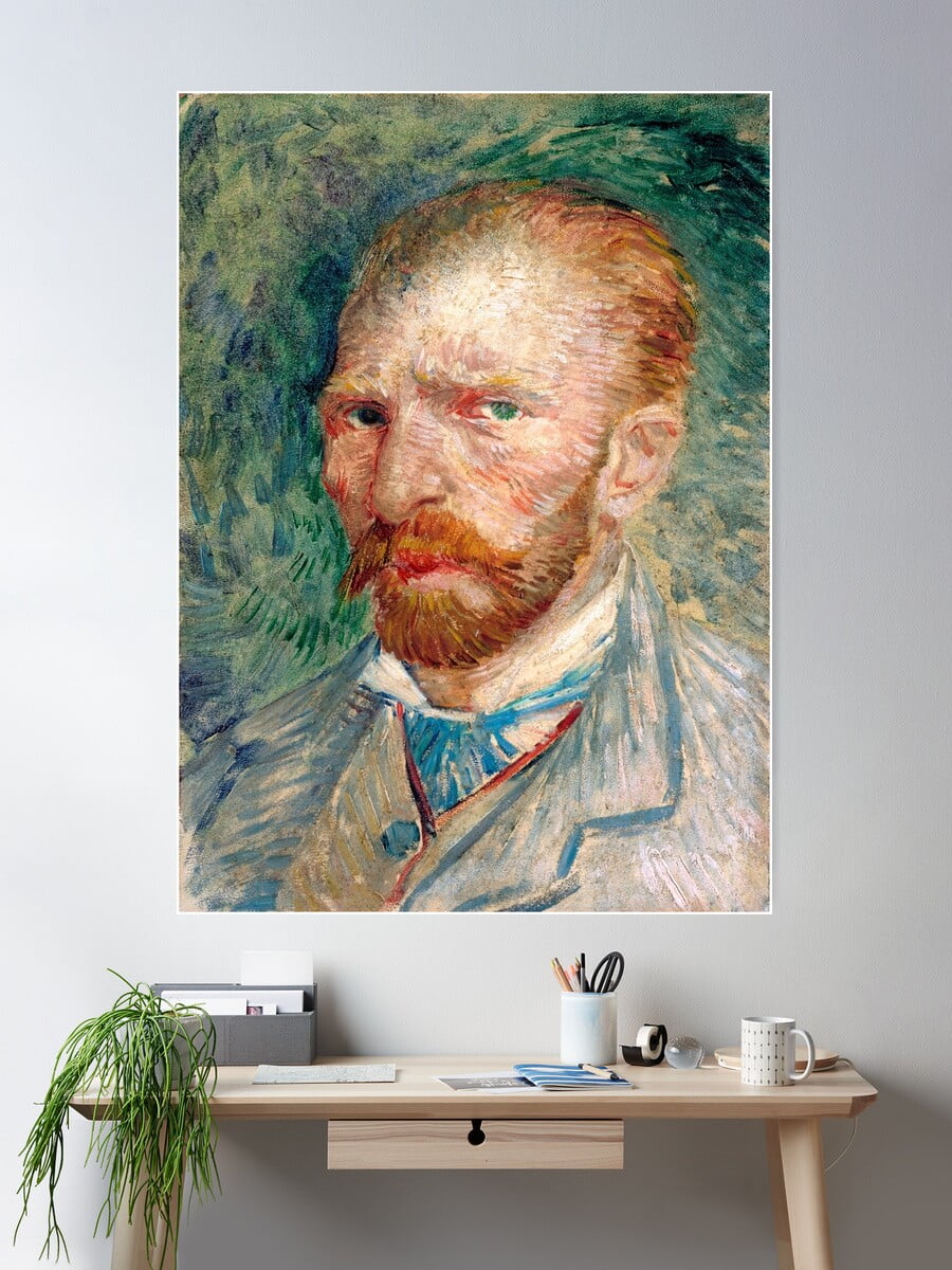 1887-Vincent Van Gogh-Self-Portrait-24X32 Poster Wall Art, Modern Wall ...