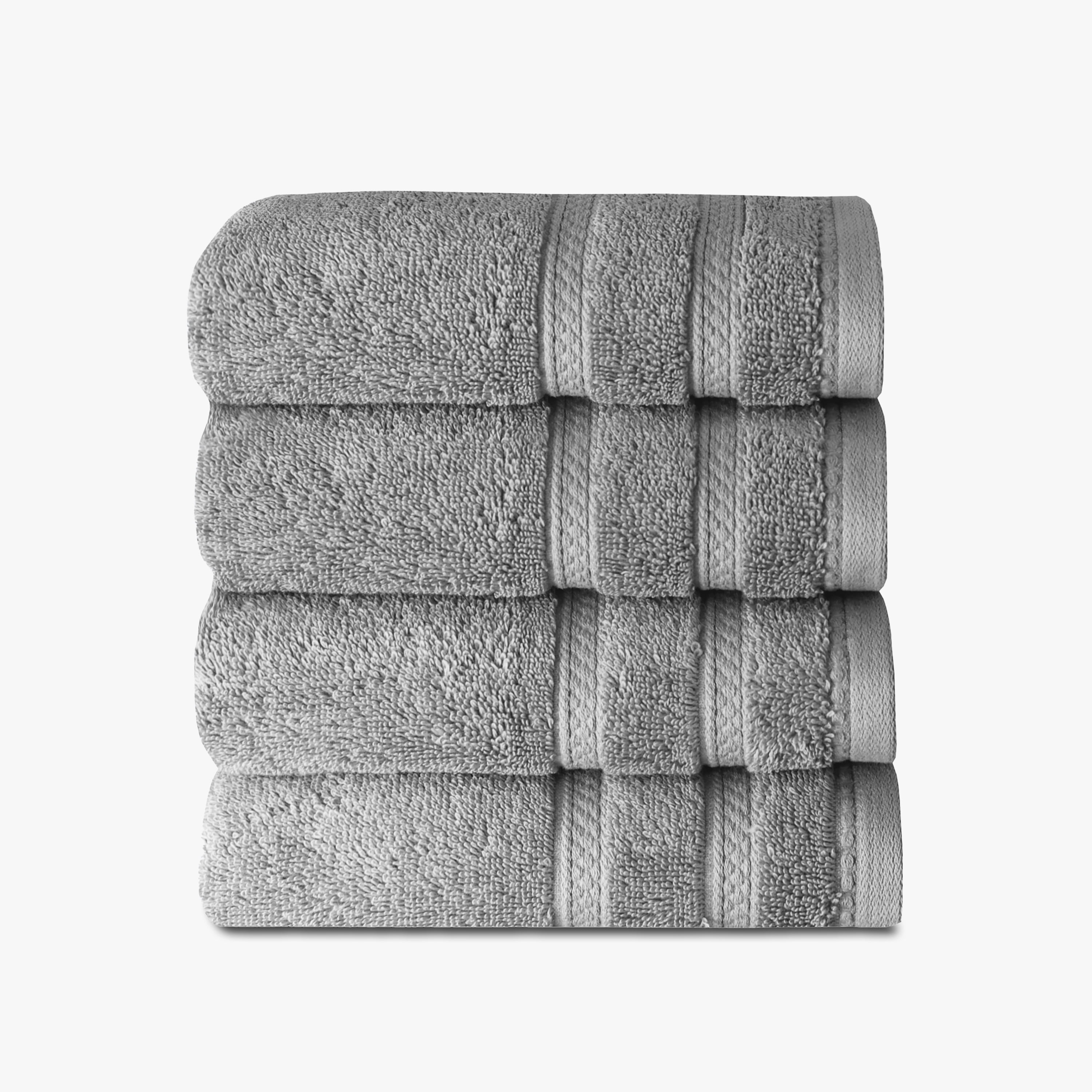 1888 Mills True Comfort 4-Piece Hand Towel Set Featuring Aurasoft Technology, Grey - Walmart.com
