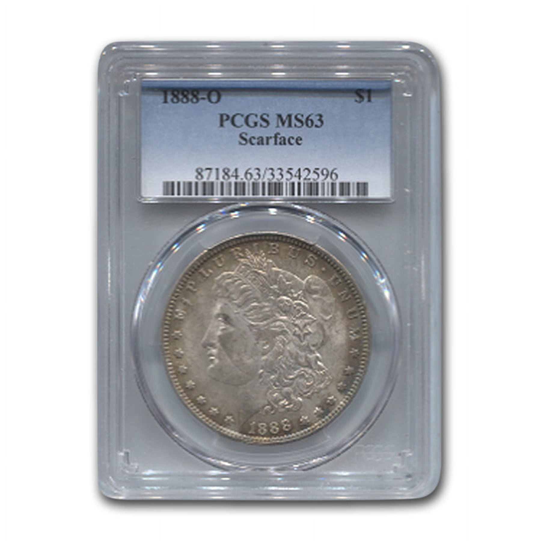 1888-O Morgan Dollar MS-63 PCGS (Scarface) - Walmart.com