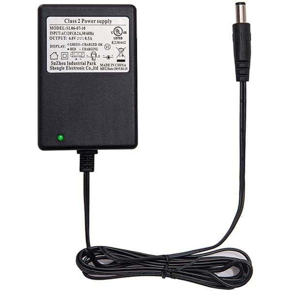 18886 Volt Battery Charger for Ride On Toys 6V Kids Ride On Car Charger ...