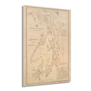 24" x 36" Smithsonian Journeys Tan Ocean World Wall Map - Laminated ...