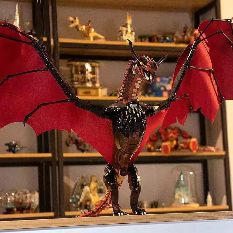 1889pcs Creative MOC Giant Dragon Building Blocks Model Movie Series ...