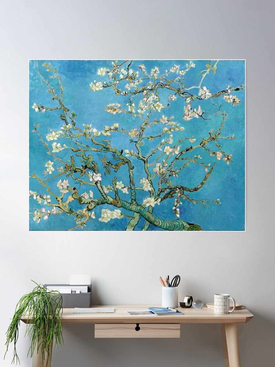 1890-Vincent Van Gogh-Almond Blossom-73.5X92 Poster Wall Art, Modern ...