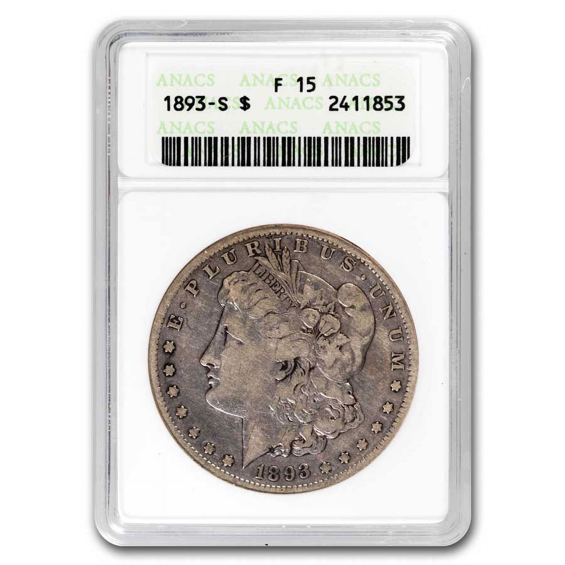 U.S. Mint 1893-S Morgan Dollar Fine Silver Coins - Walmart.com