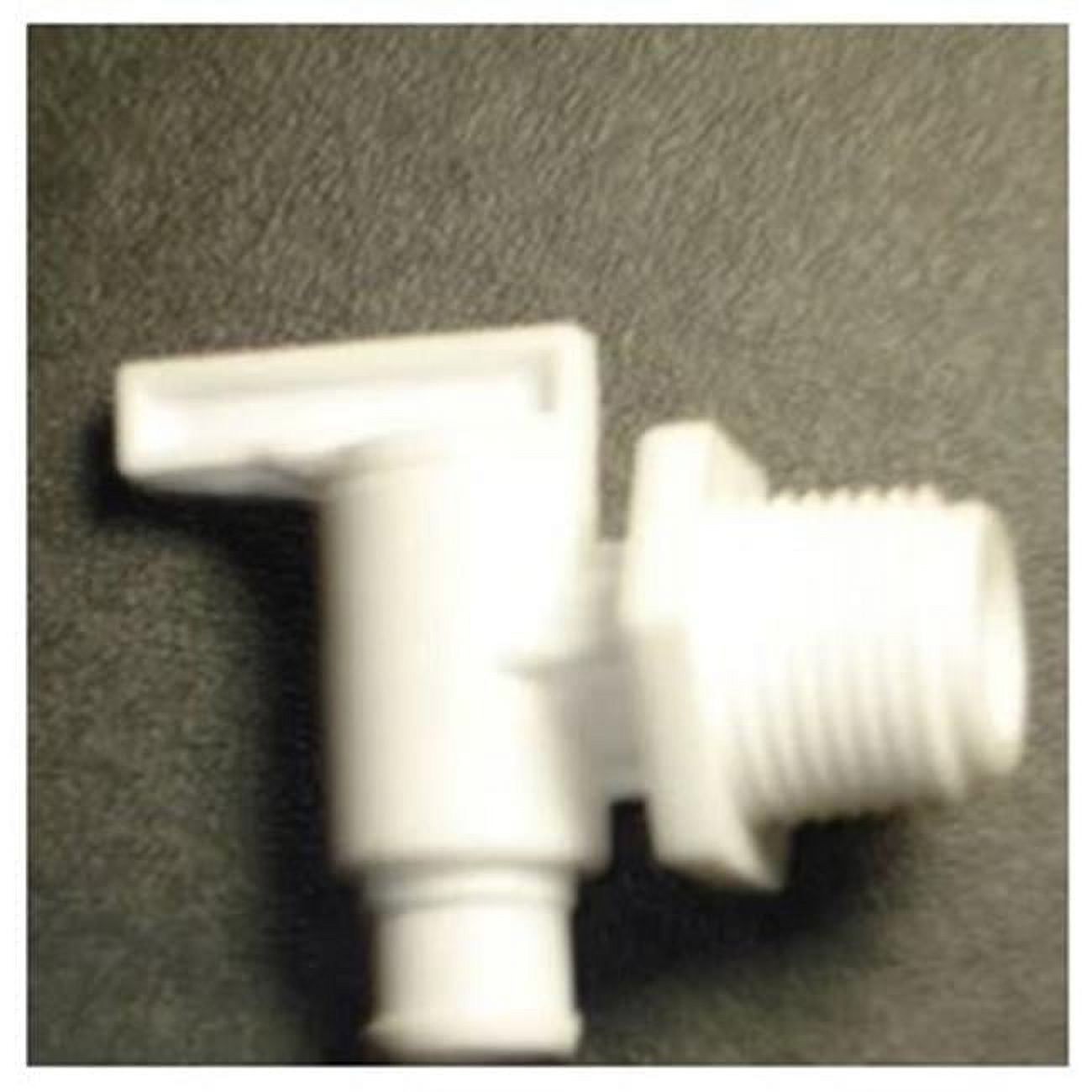 18966AW 0.5 ft. Petersen Molding Fresh Water Tank Drain Valve Dual Hose ...