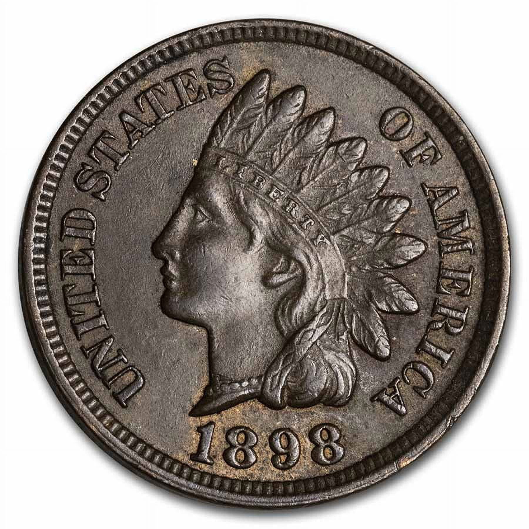 1898 Indian Head Cent BU (Brown) - Walmart.com