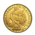 1899-1914 France Gold 10 Francs Rooster Coin (BU) - Walmart.com