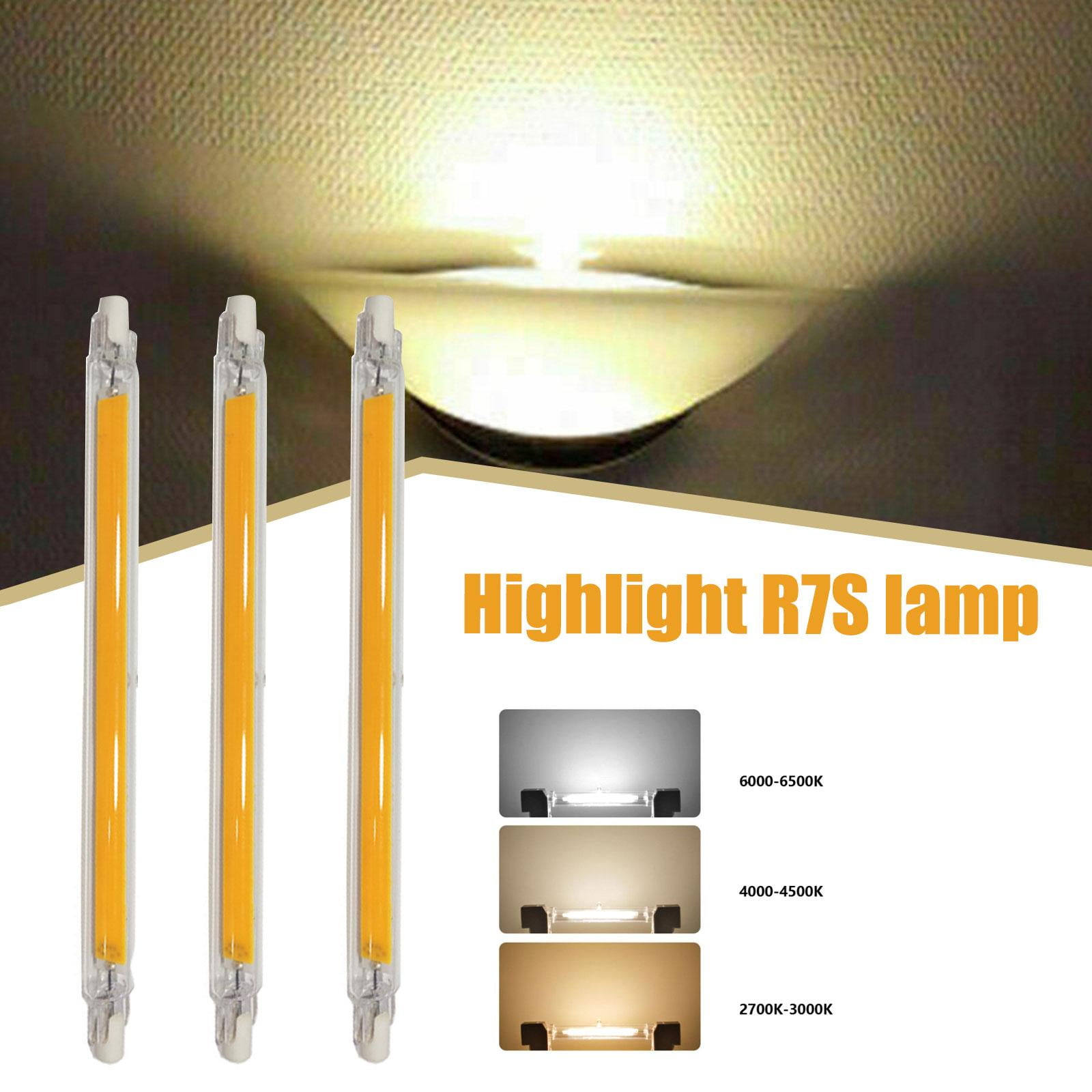 189mm Natural White Light High Brightness R7s Led Lamp Glass Cob Double ...