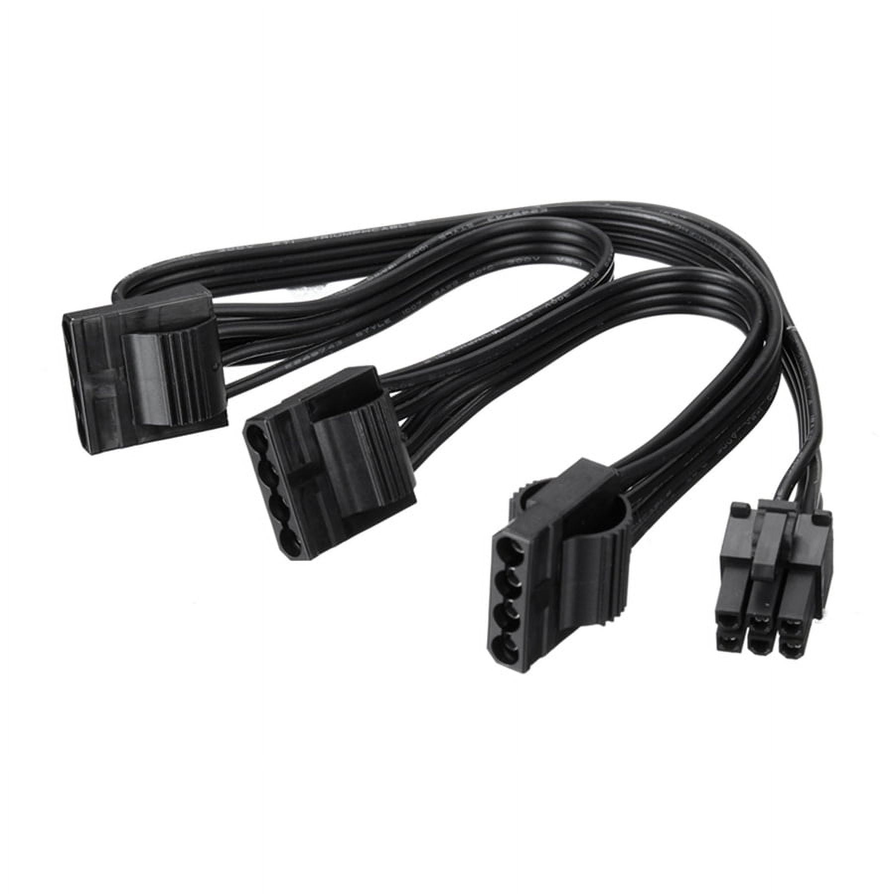 18AWG 6Pin Male 1 to3 IDE Female Power Supply Splitter Extension Cable ...