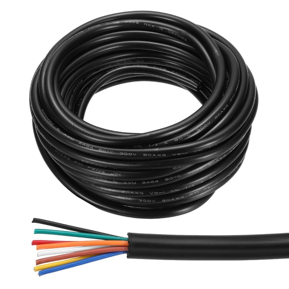 18AWG Electrical Wire 8 Conductors 20FT/6.1m UL2464 Power Cable ...