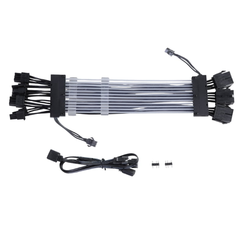 18AWG Extension RGB Cable 24Pin 3x8Pin Sleeved Cable 8Pin RGB Cable ...