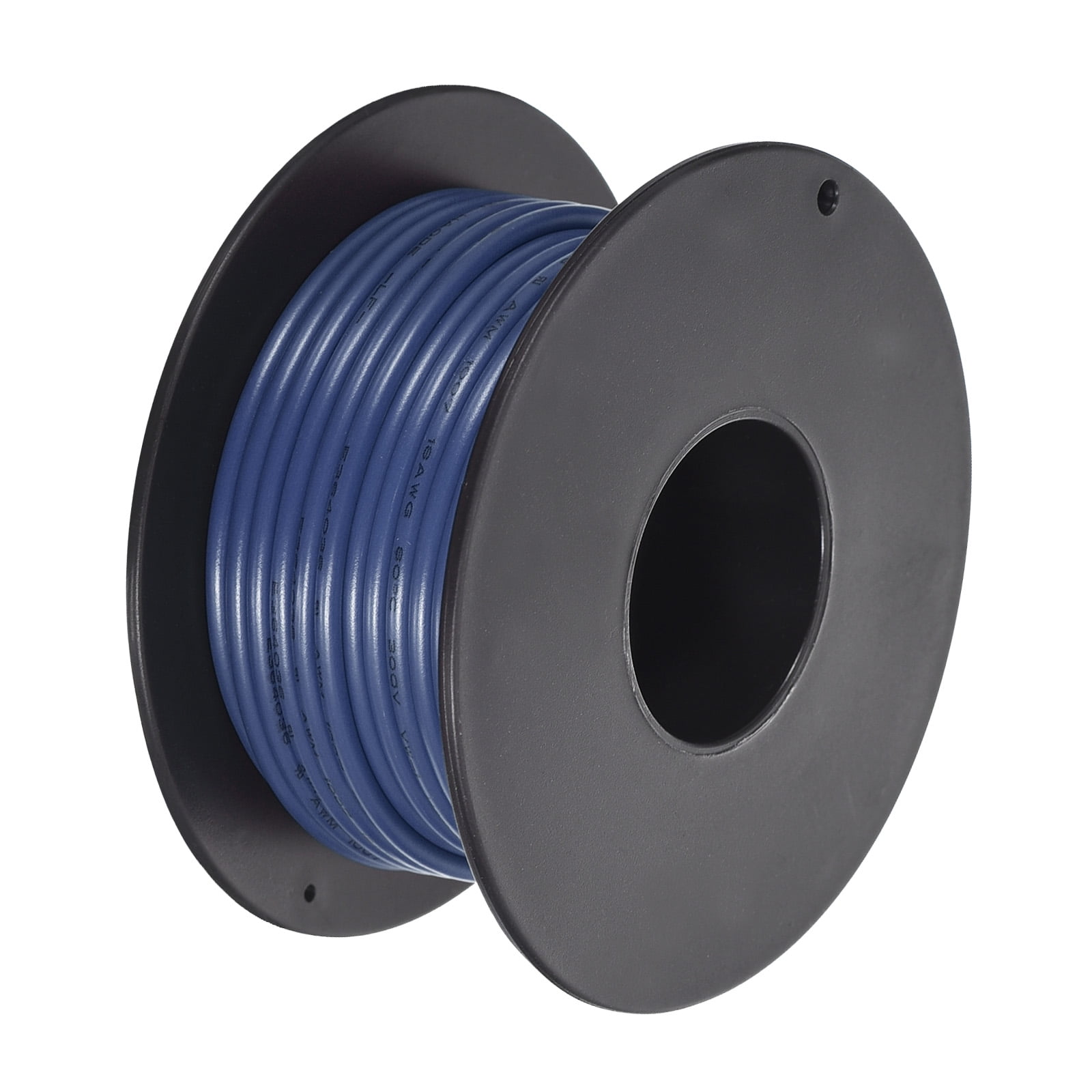 Uxcell 18AWG Stranded Wire PVC Hookup 10M/33ft Blue, Electrical Wire ...