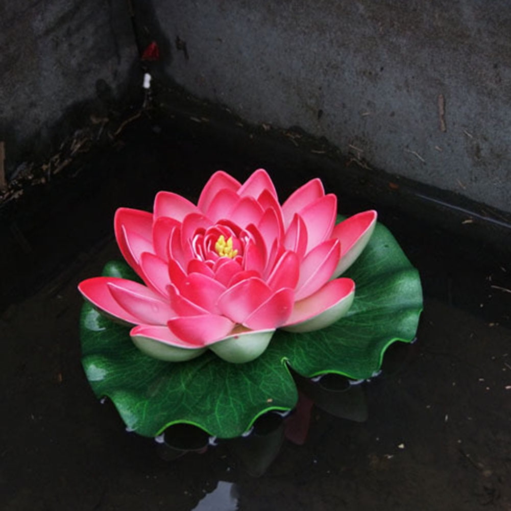 18CM Artificial Floating Lotus Shape Water Surface Decorartion for Pool ...