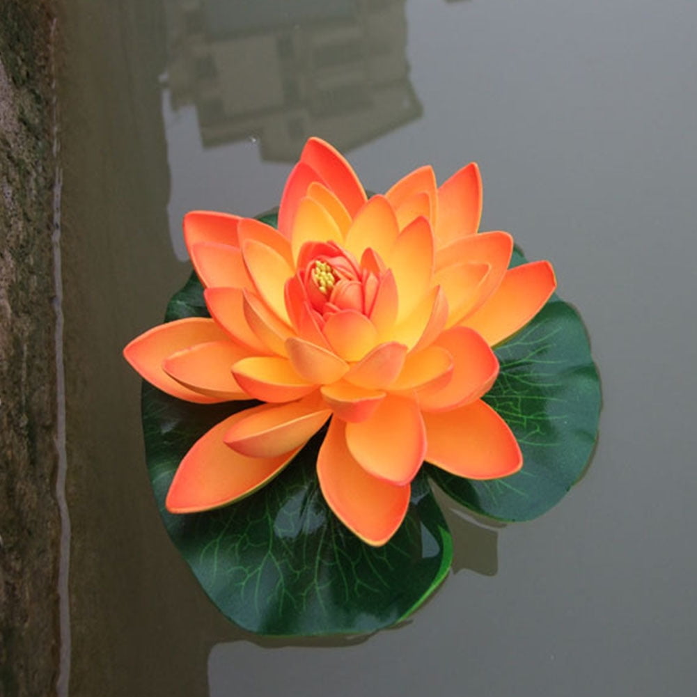 18CM Artificial Floating Lotus Shape Water Surface Decorartion for Pool ...