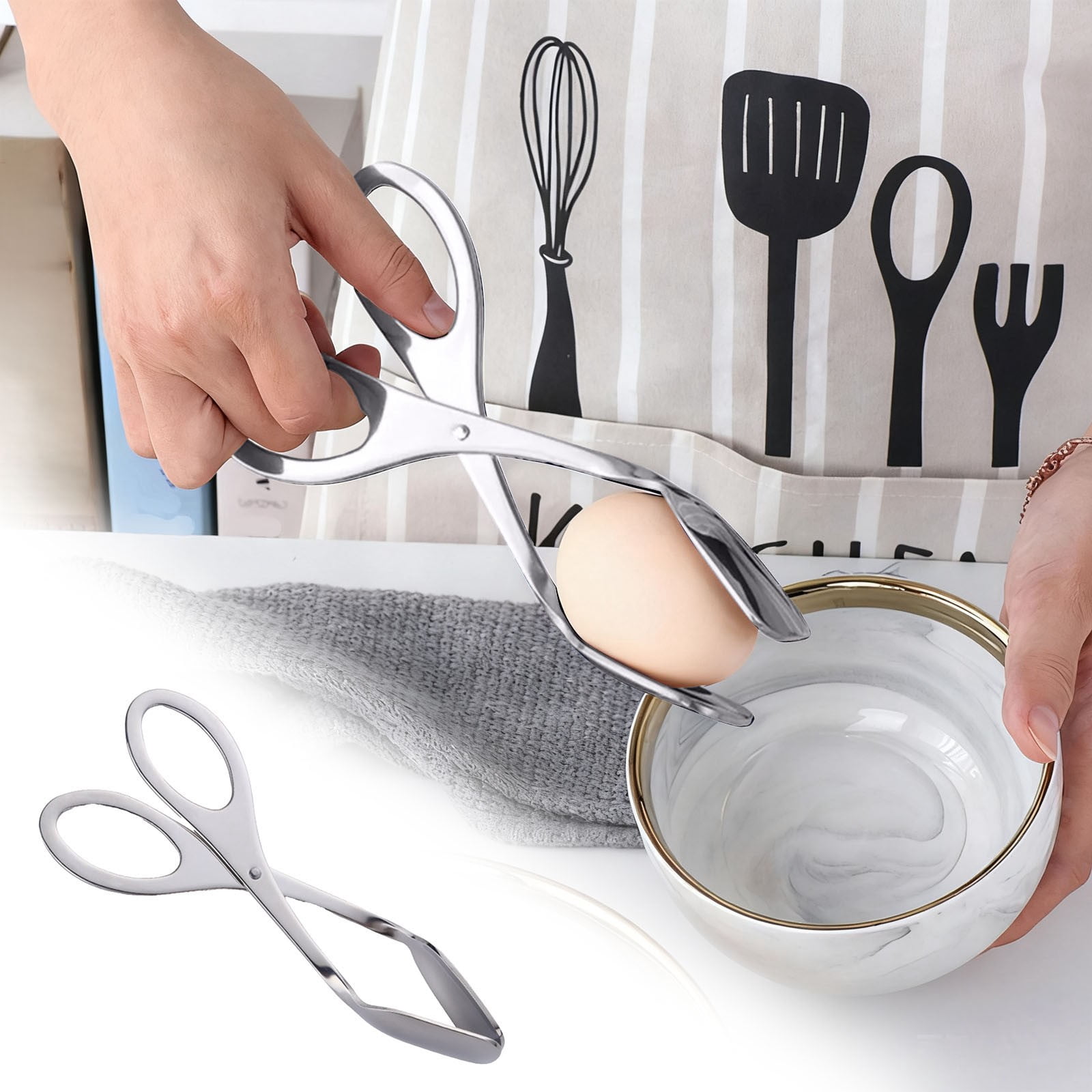 18CM stainless steel food clamp,Stainless Tongs Versatile Kitchen Tongs ...