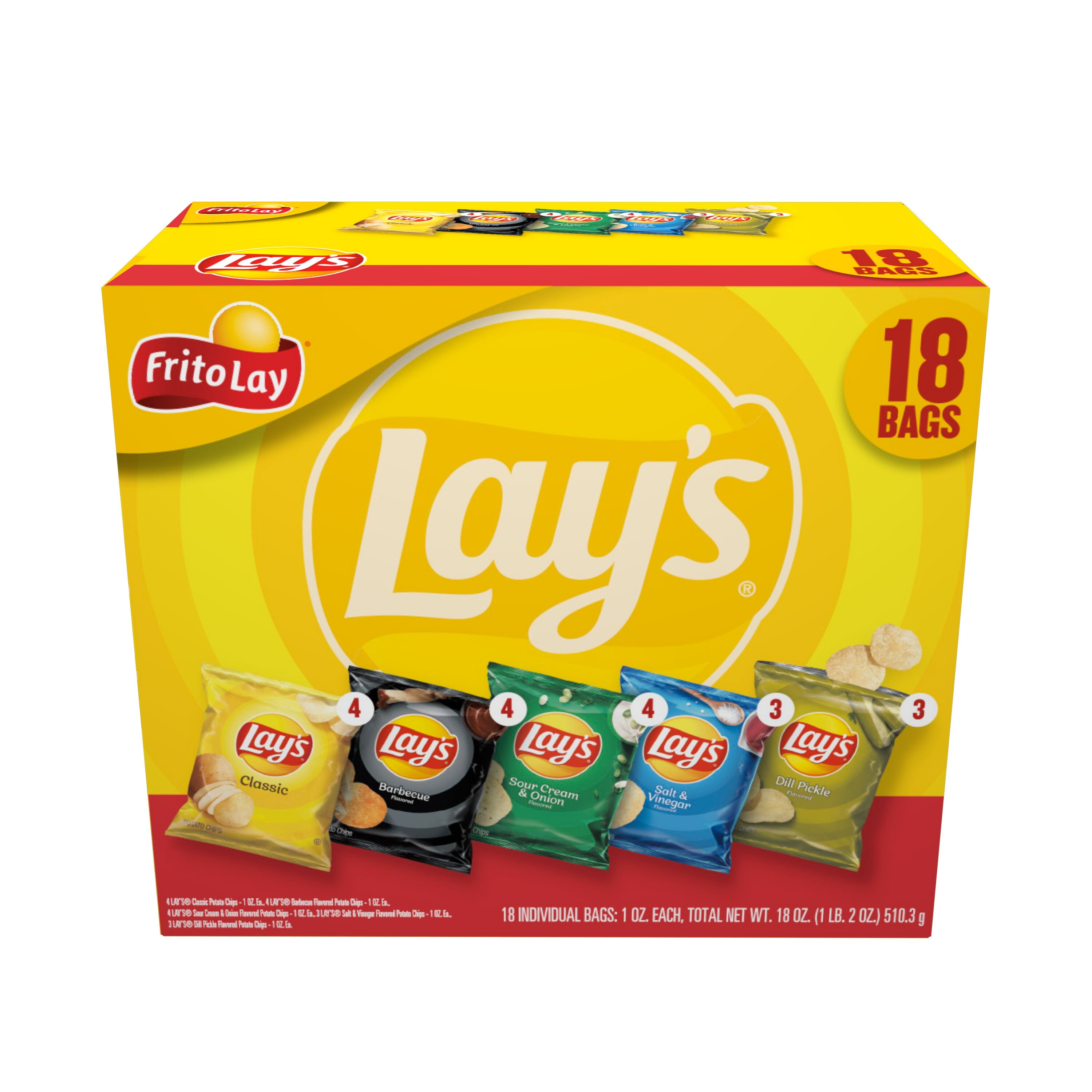 18CT Lays Variety Mix Multipack 18.0oz - Walmart.com