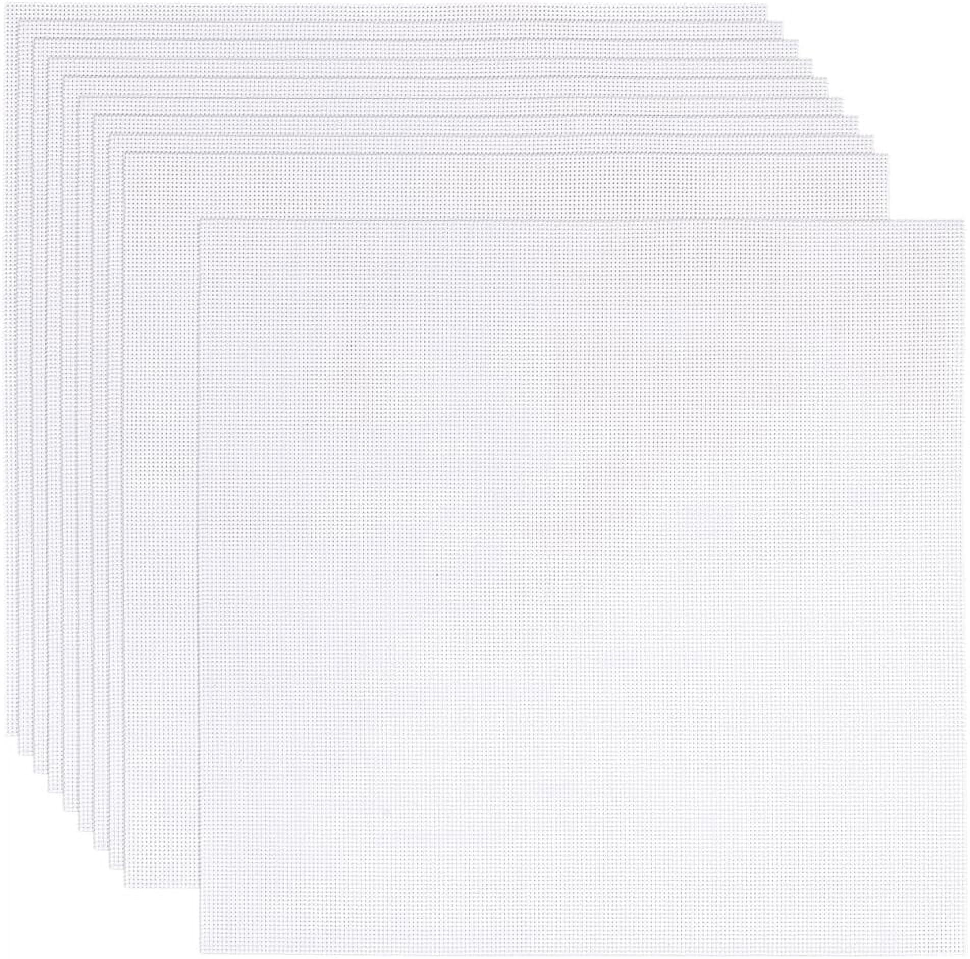18CT Plastic Cross-Stitch Fabric Aida Cloth Square White 240x240x1.8mm ...