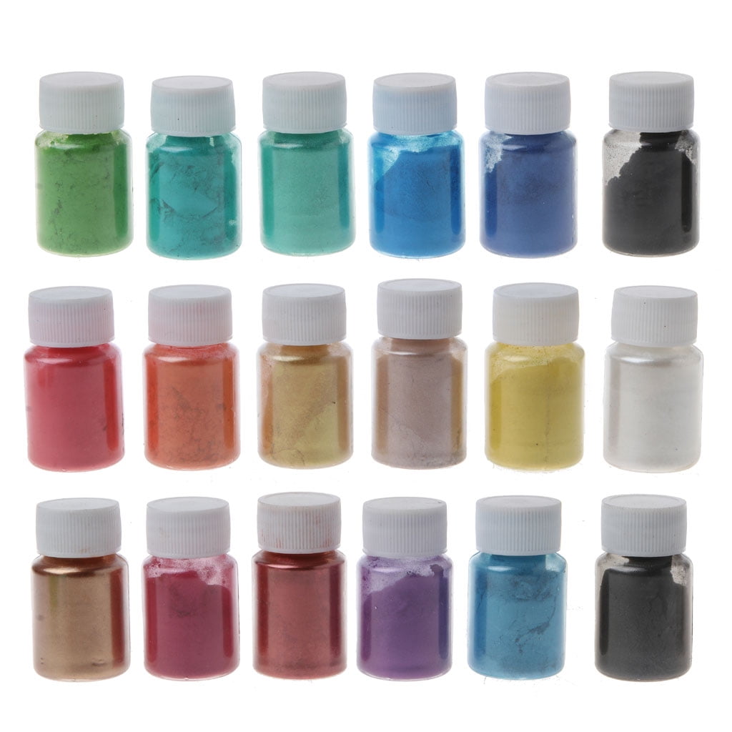 18Colors Cosmetic Grade Pearlescent Mica Powder Soap Makeup Art ...