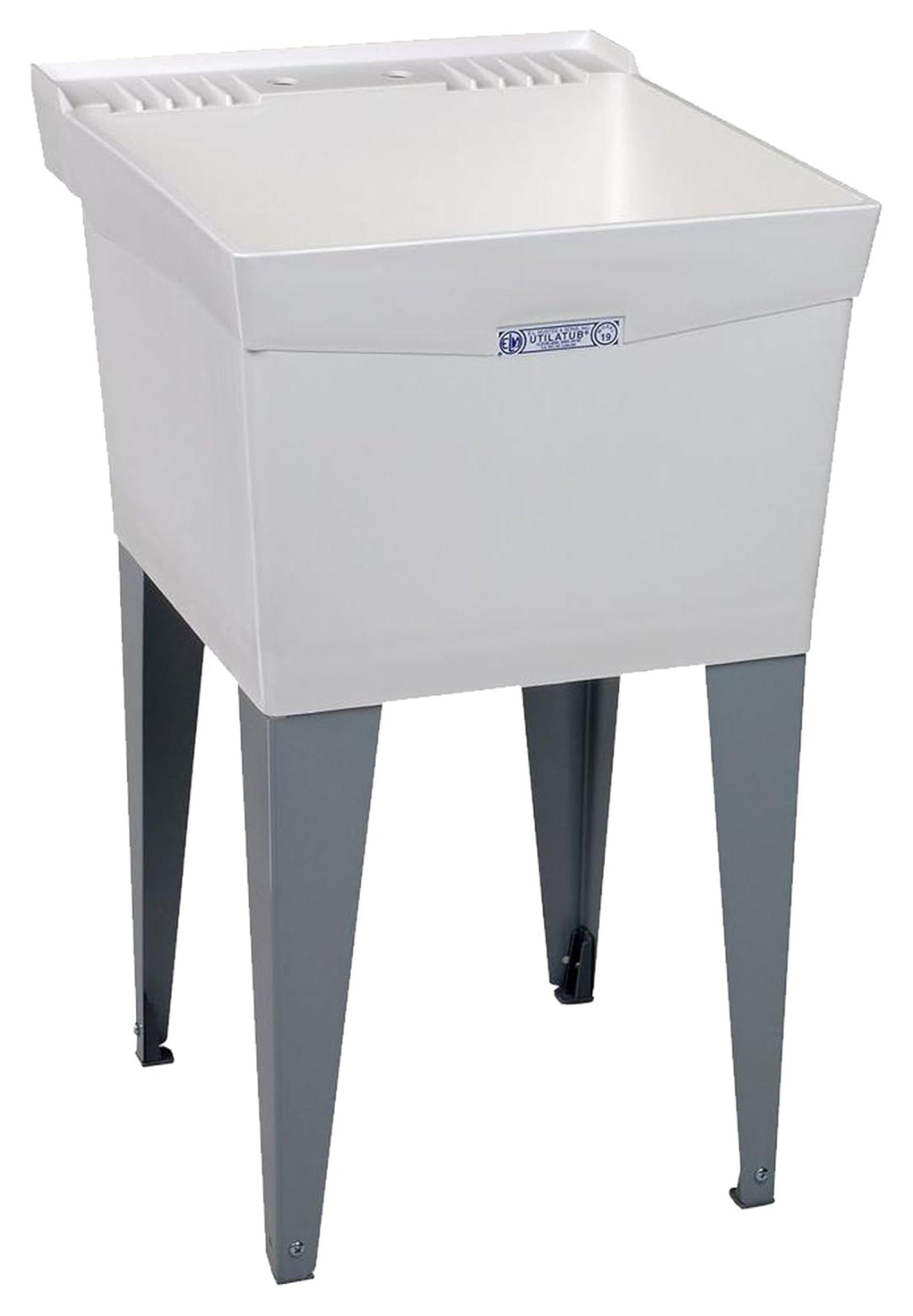 18F Utilatub Laundry Tub Floor Mount, 24-Inch x 20-Inch, White ...