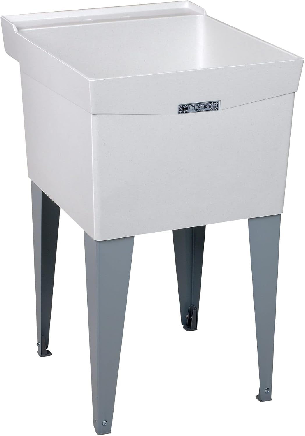 18F Utilatub Laundry Tub Floor Mount, 24-Inch x 20-Inch, White ...