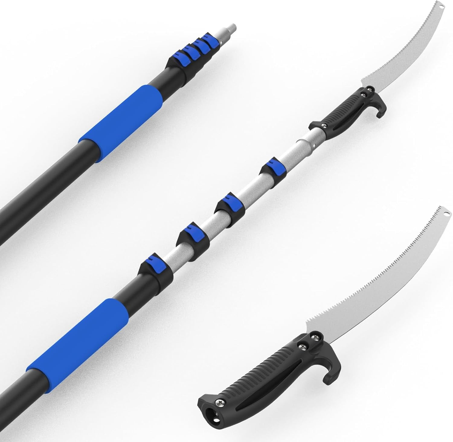 18FT Reach Pole Saws for Tree Trimming with 3-12FT Telescoping ...