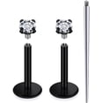 18G 16G 14G Internally Threaded Nose Rings Studs Flat Back Earrings ...
