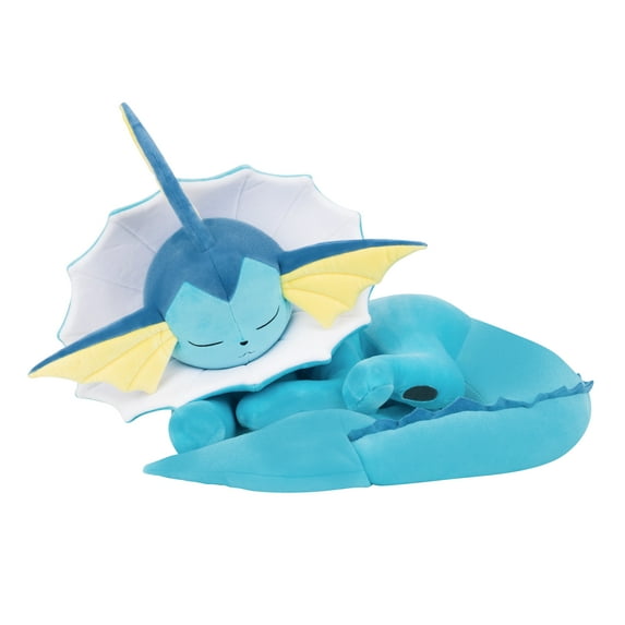 Pokemon Vaporeon Sleeping Plush - 18 inch Premium Plush in Sleeping ...