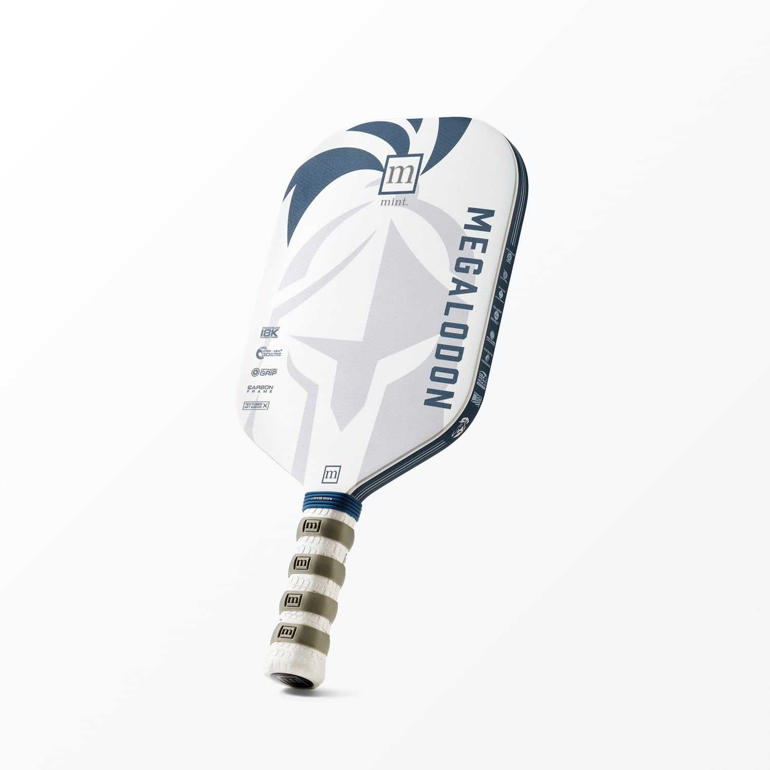 Mint Sport Megalodon Pickleball Paddle – 18K Carbon Fiber Face, 20mm ...