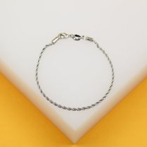 18K Gold Filled 9mm Paper Clip Bracelet - Walmart.com