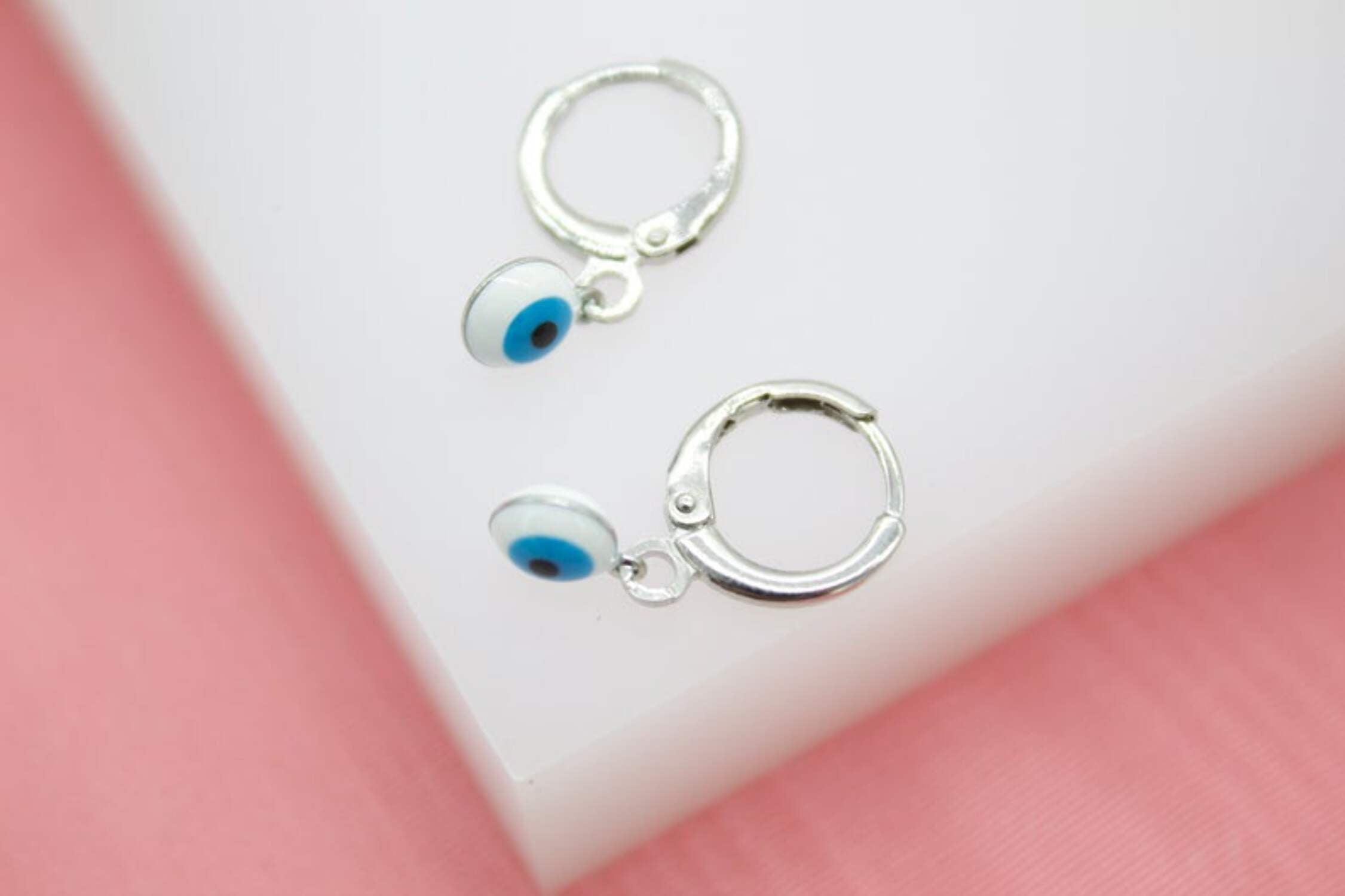 18K Gold Filled Evil Eye Drop Dangle Earrings - Walmart.com
