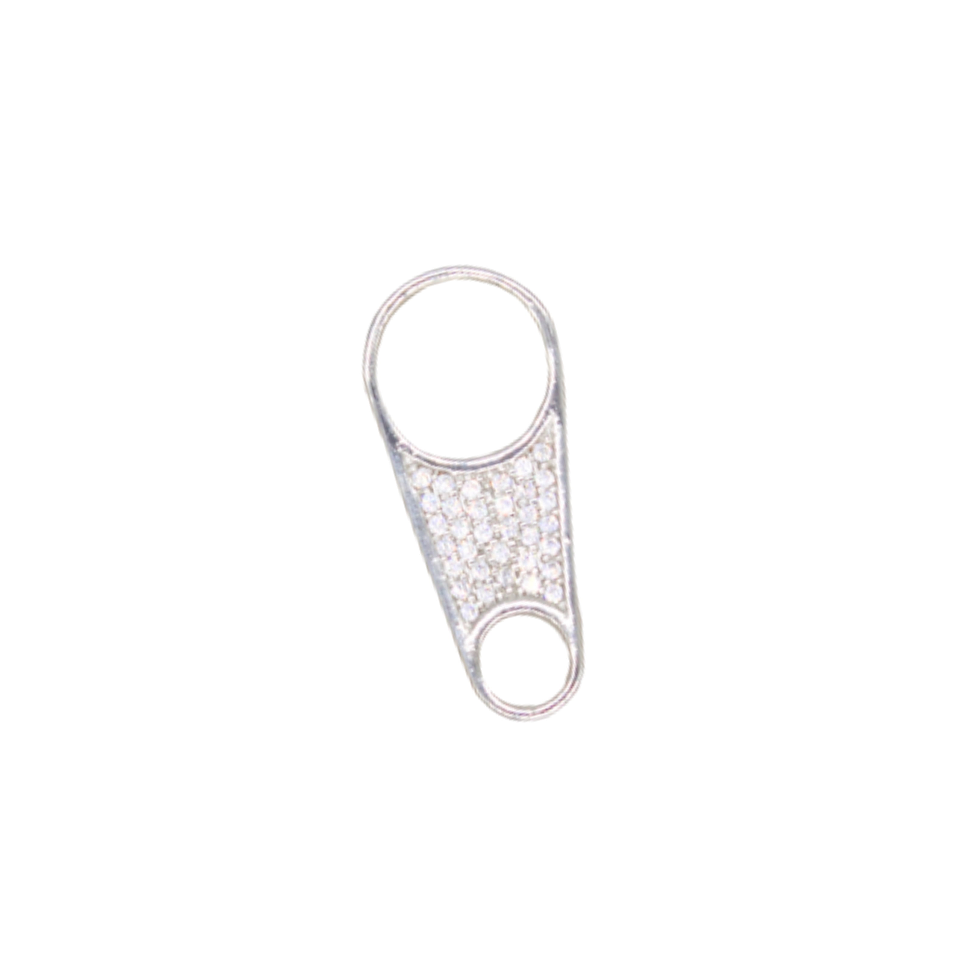 18K Gold Filled Zipper Pull Tab With CZ Cubic Zirconia Stones - Walmart.com