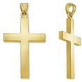 18K Gold Plain Cross Pendant - Walmart.com