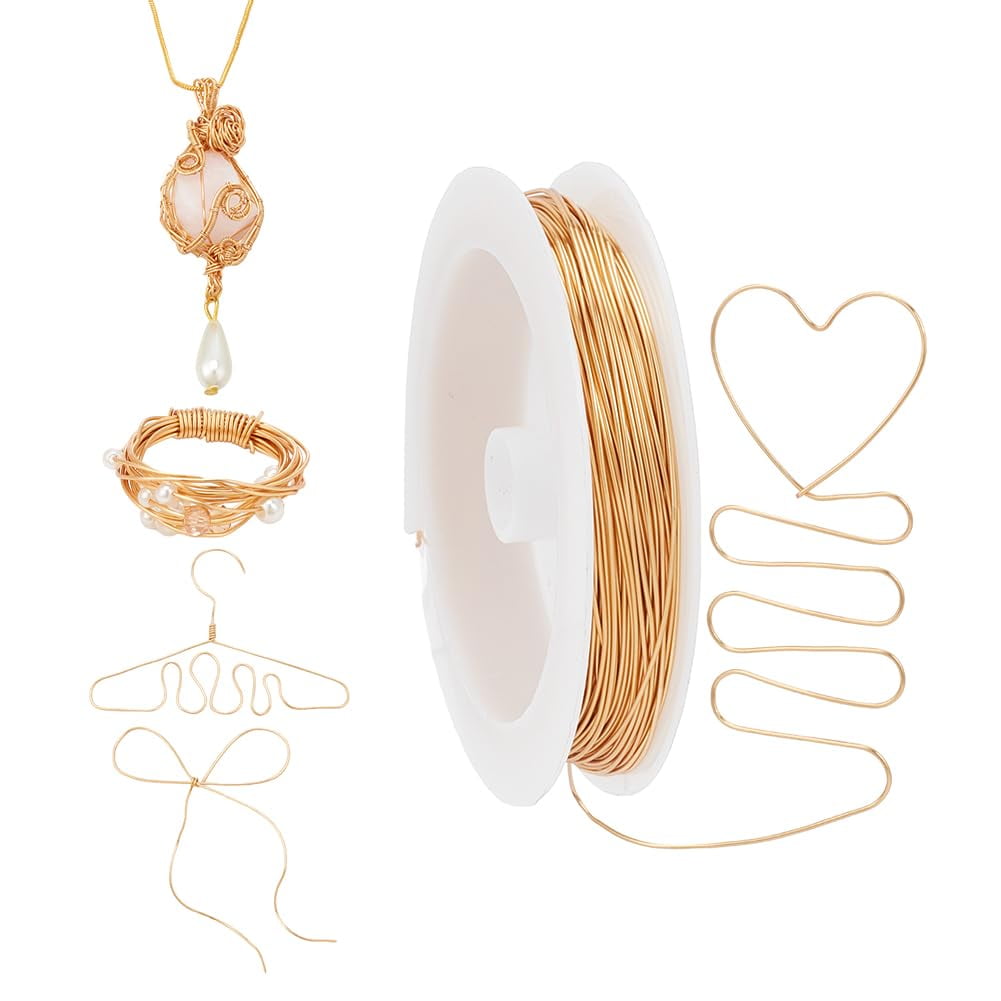 18K Gold Plated Copper Wire 22 Gauge Making Bendable Wire Craft Wire Soft Beading Wire Tarnish ...