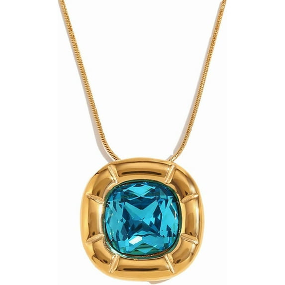 18K Gold Plated Stainless Steel Cubic Zirconia Jewelry Set for Women ...